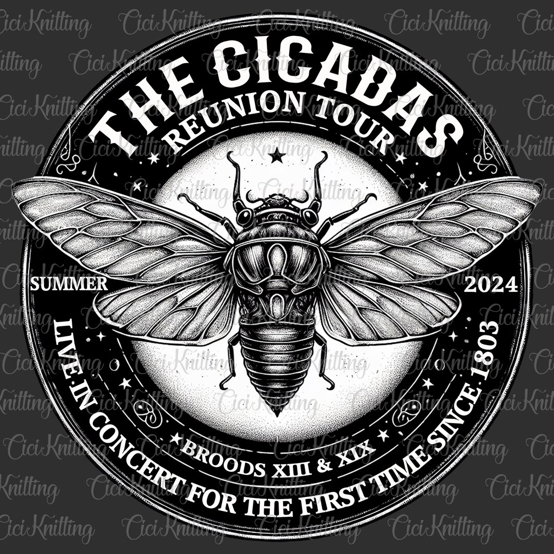 The Cicadas Reunion Tour Png, Year of the Cicadas, Cicadas Invasion ...