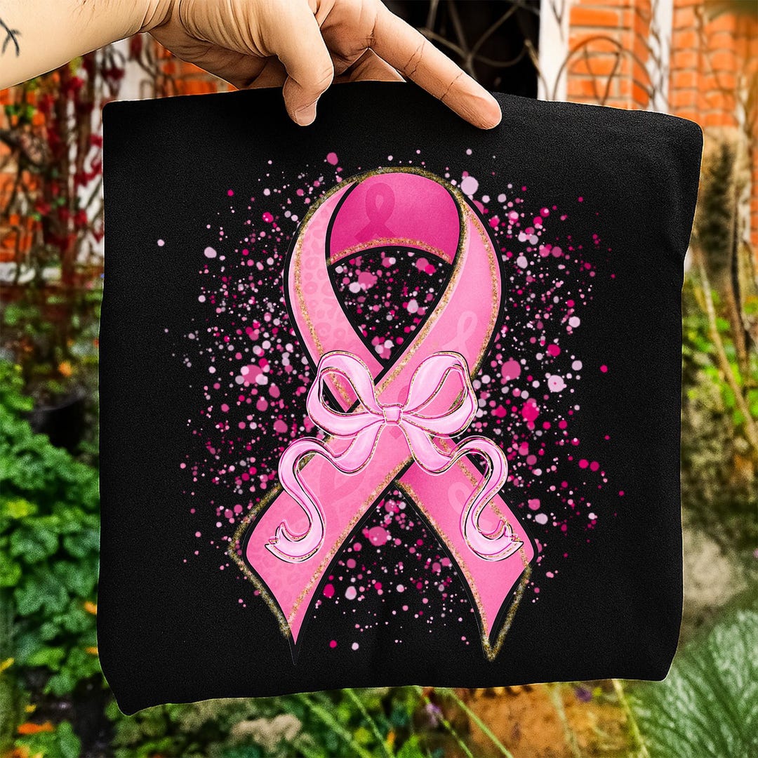 Pink Ribbon Splatter Png, Brease Cancer Awareness Png, Breast Cancer ...