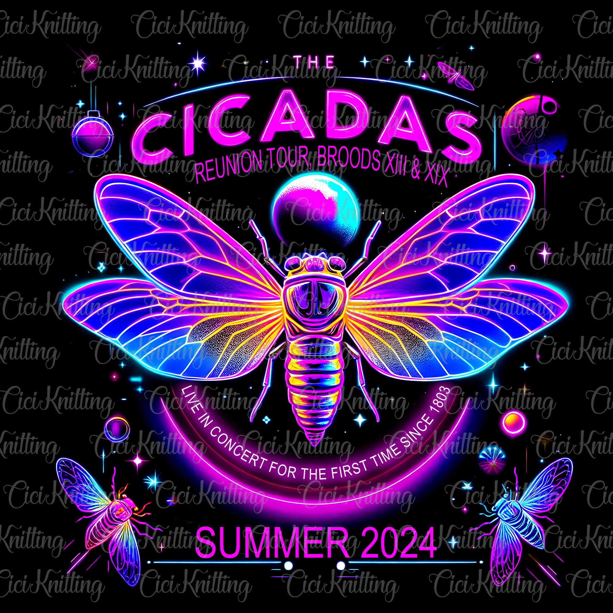 The Cicadas Reunion Tour Png, States of Cicada Double Brood XIII & XIX ...