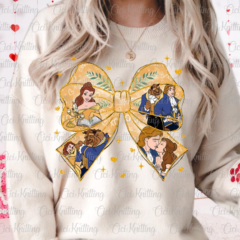 Beauty and Beast Bows - Etsy