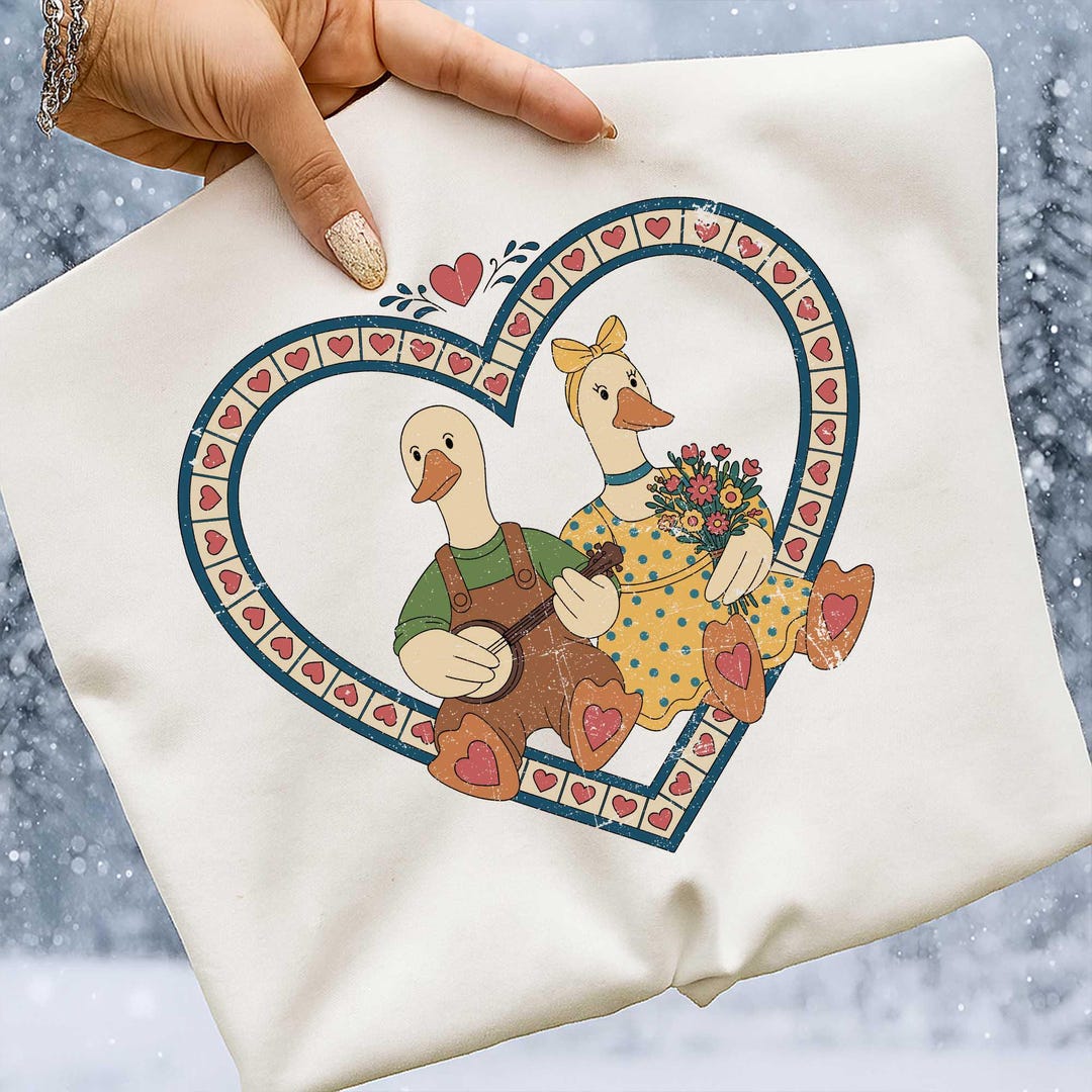 Vintage Thrifted Goose Png, Cozy Retro Animal Png, Grandma Core Shirt ...
