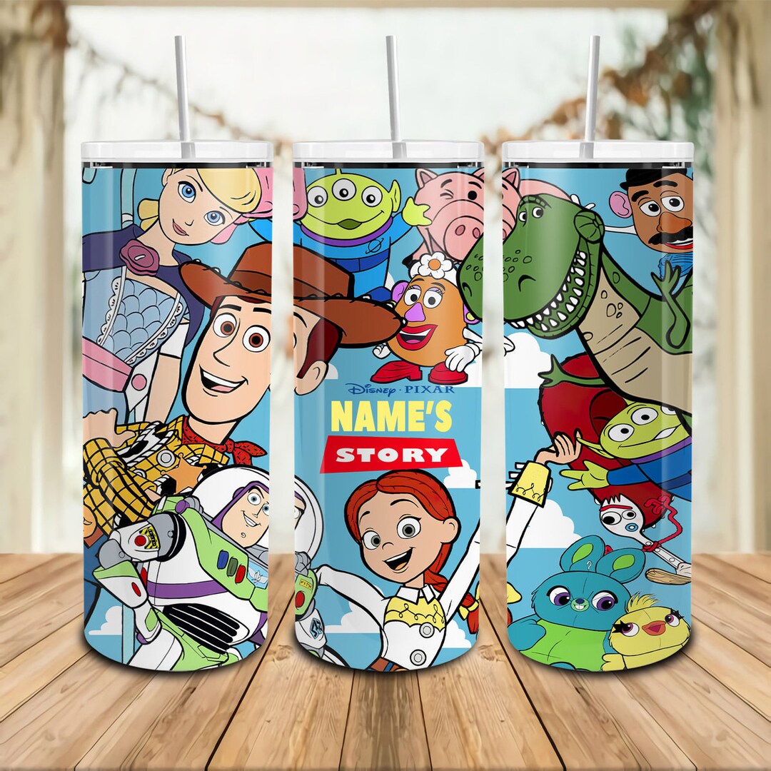 Personalized Characters Tumbler Wrap Png, Friendship Png, Cute Cartoon ...