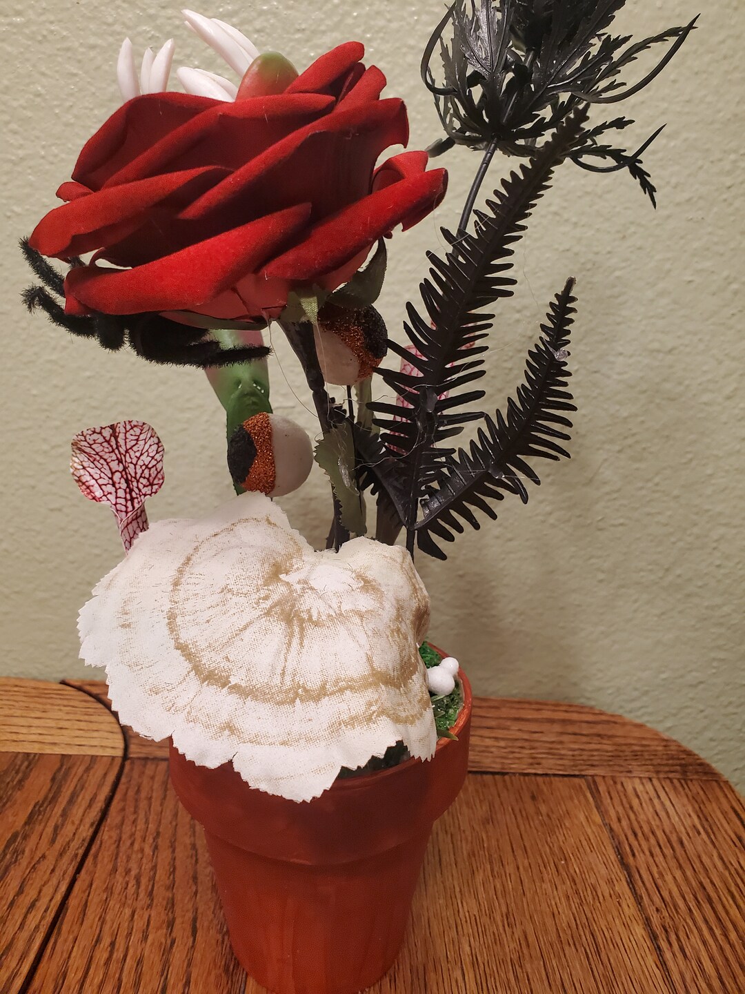 Halloween Monster Rose Flower Pot - Etsy