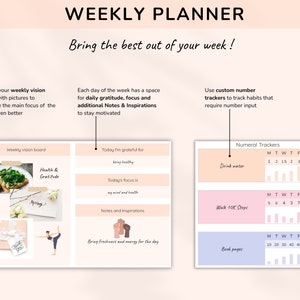 Monthly Smart Calendar for Google Sheets, Daily and Weekly Digital ...