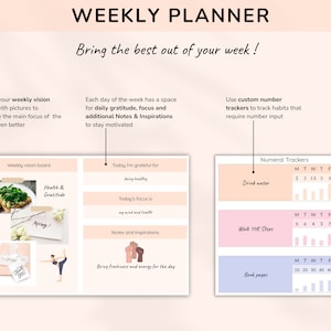 Monthly Smart Calendar for Google Sheets, Daily and Weekly Digital ...