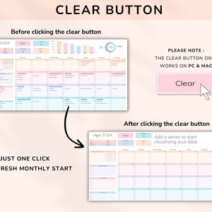 Digital Smart Calendar for Google Sheets, Task Tracker Spreadsheet ...