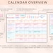 Digital Smart Calendar for Google Sheets, Task Tracker Spreadsheet ...