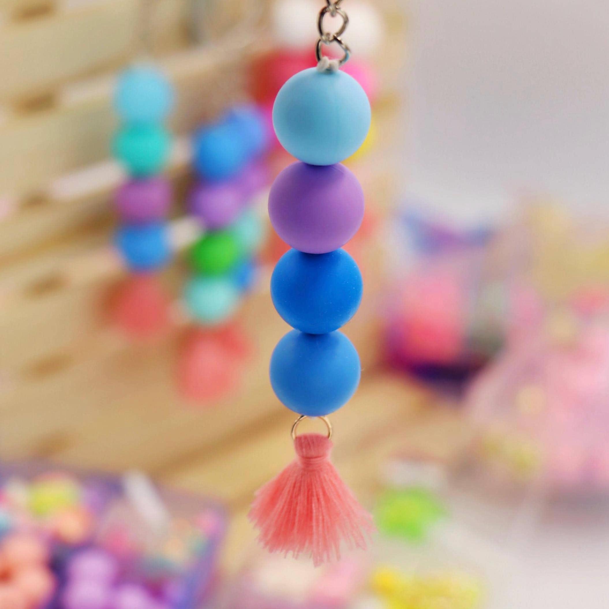 Bead Keychain Girls Gift Party Favor Girl Kids Birthday Activity Gift ...