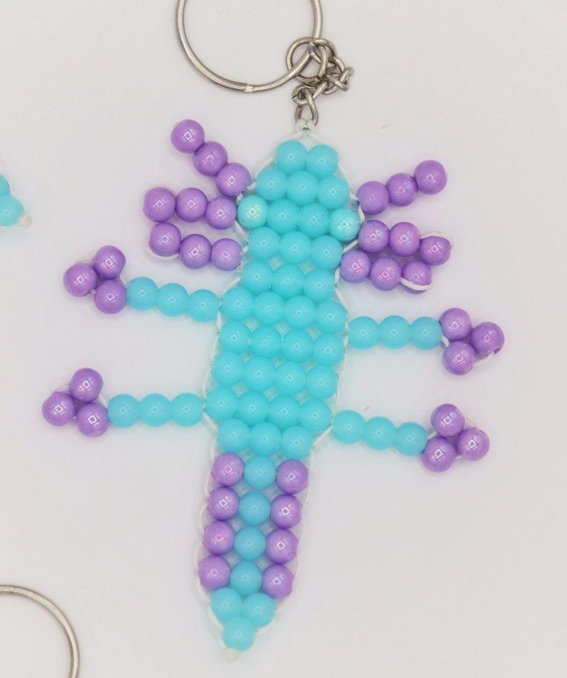 Bead Keychain Girls Axolotl Gift Party Favor Girl Kids Birthday ...