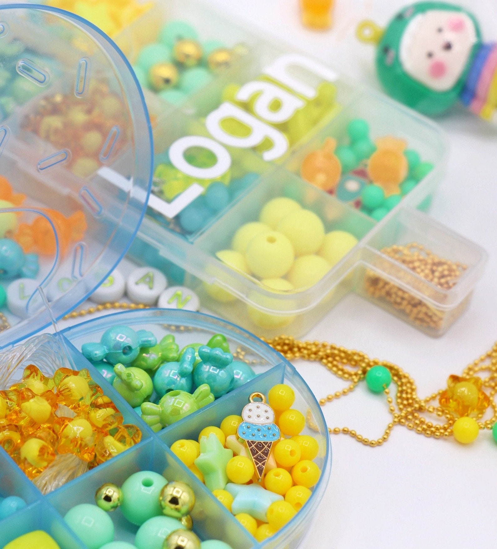 Dino Bead Charm Popsicle No-sew Craft Kit Do It Yourself Personalized ...