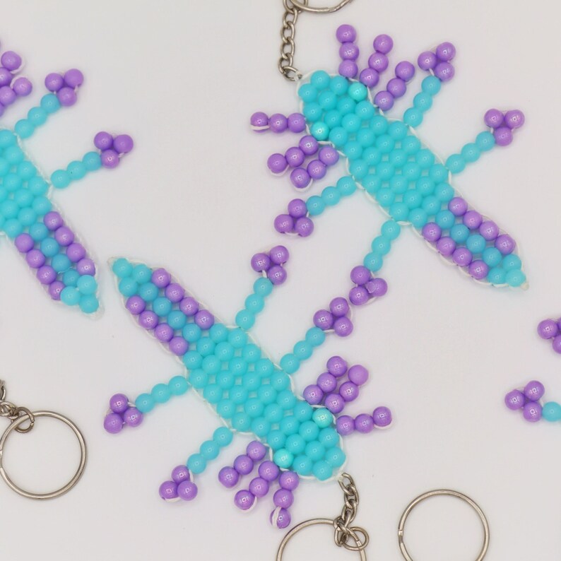 Bead Keychain Girls Axolotl Gift Party Favor Girl Kids Birthday ...