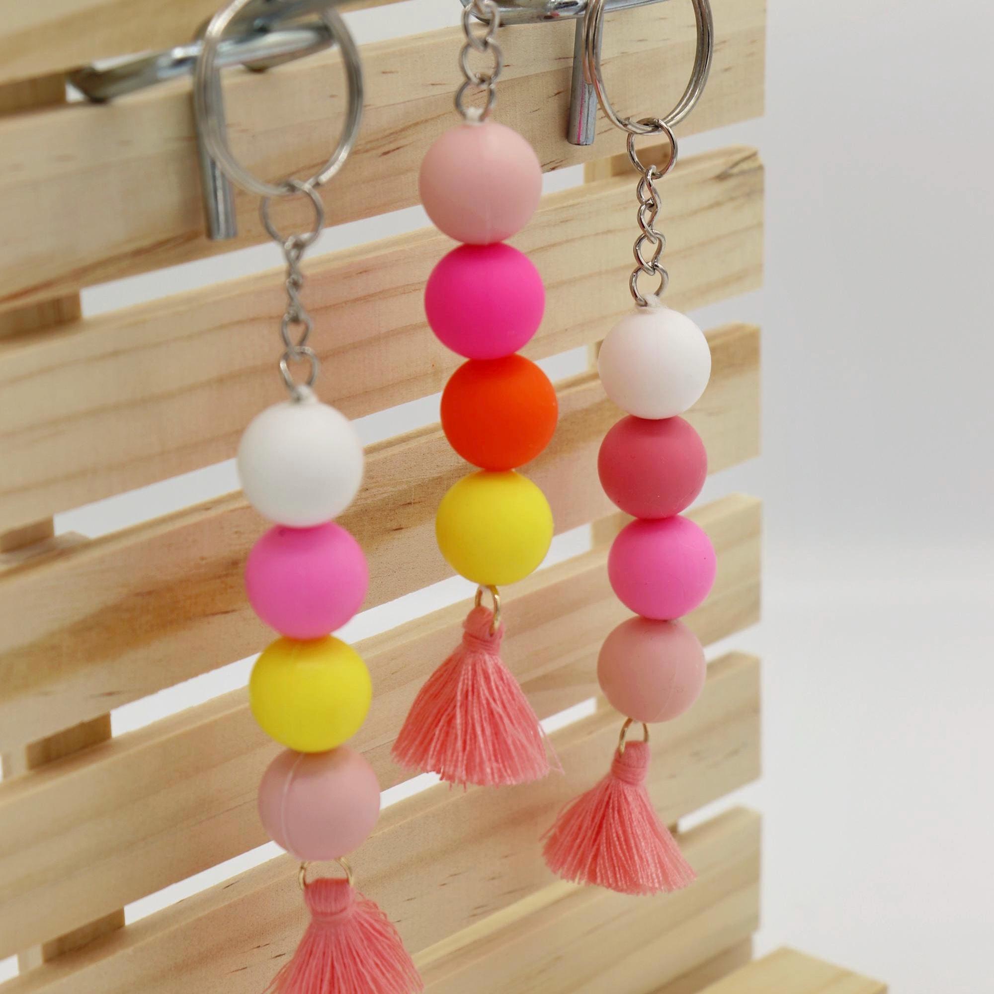 Bead Keychain Girls Gift Party Favor Girl Kids Birthday Activity Gift ...