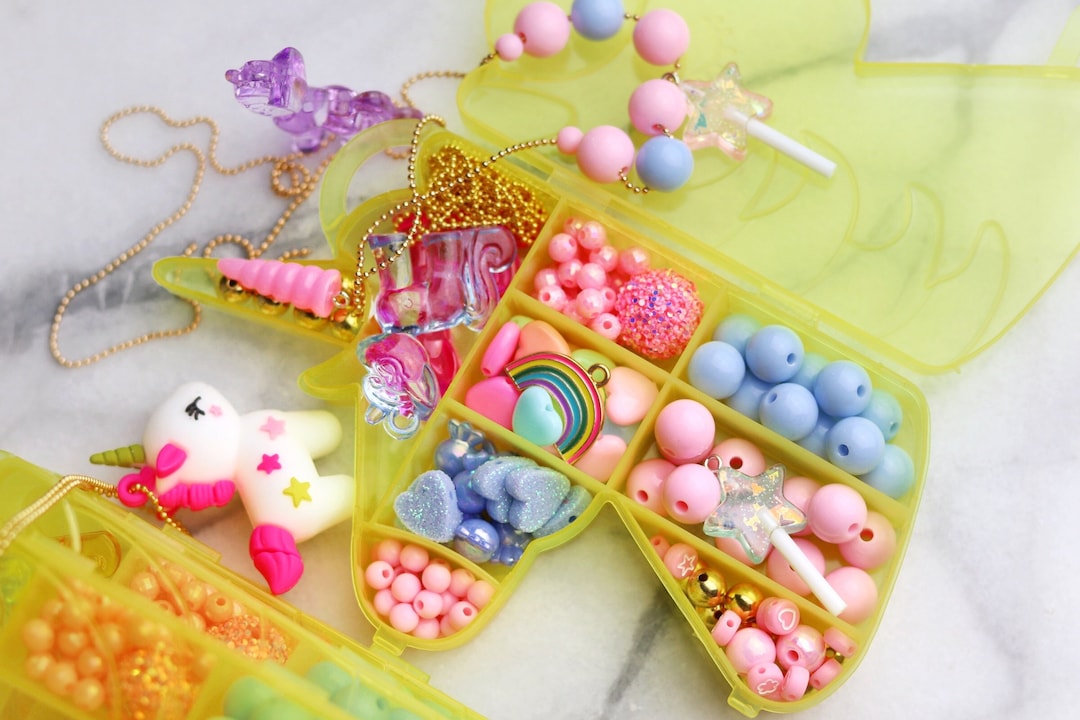 Bead Charm Unicorn No-sew Craft Kit Do It Yourself Jewel Littles Girls ...