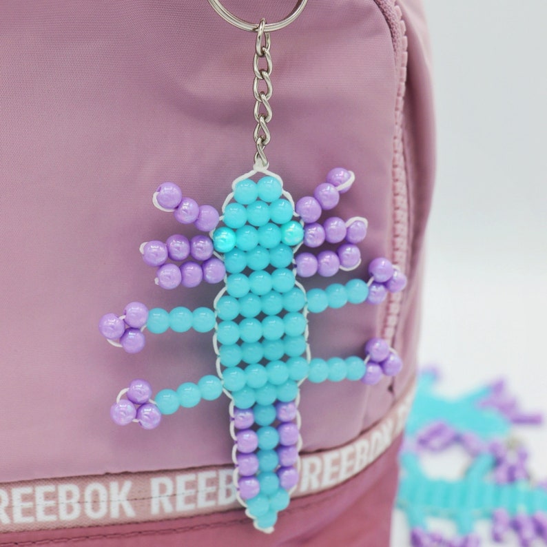 Bead Keychain Girls Axolotl Gift Party Favor Girl Kids Birthday ...