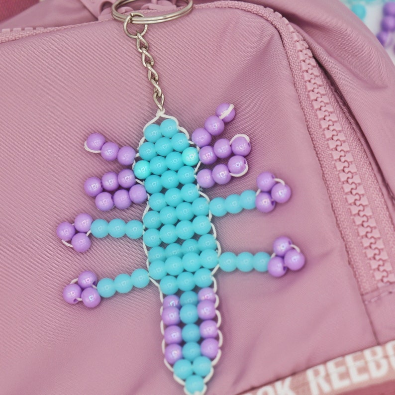 Bead Keychain Girls Axolotl Gift Party Favor Girl Kids Birthday ...