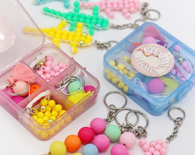 Keychain Making Bead Kit Gift for Hers Teenage Girl Gift Box for ...
