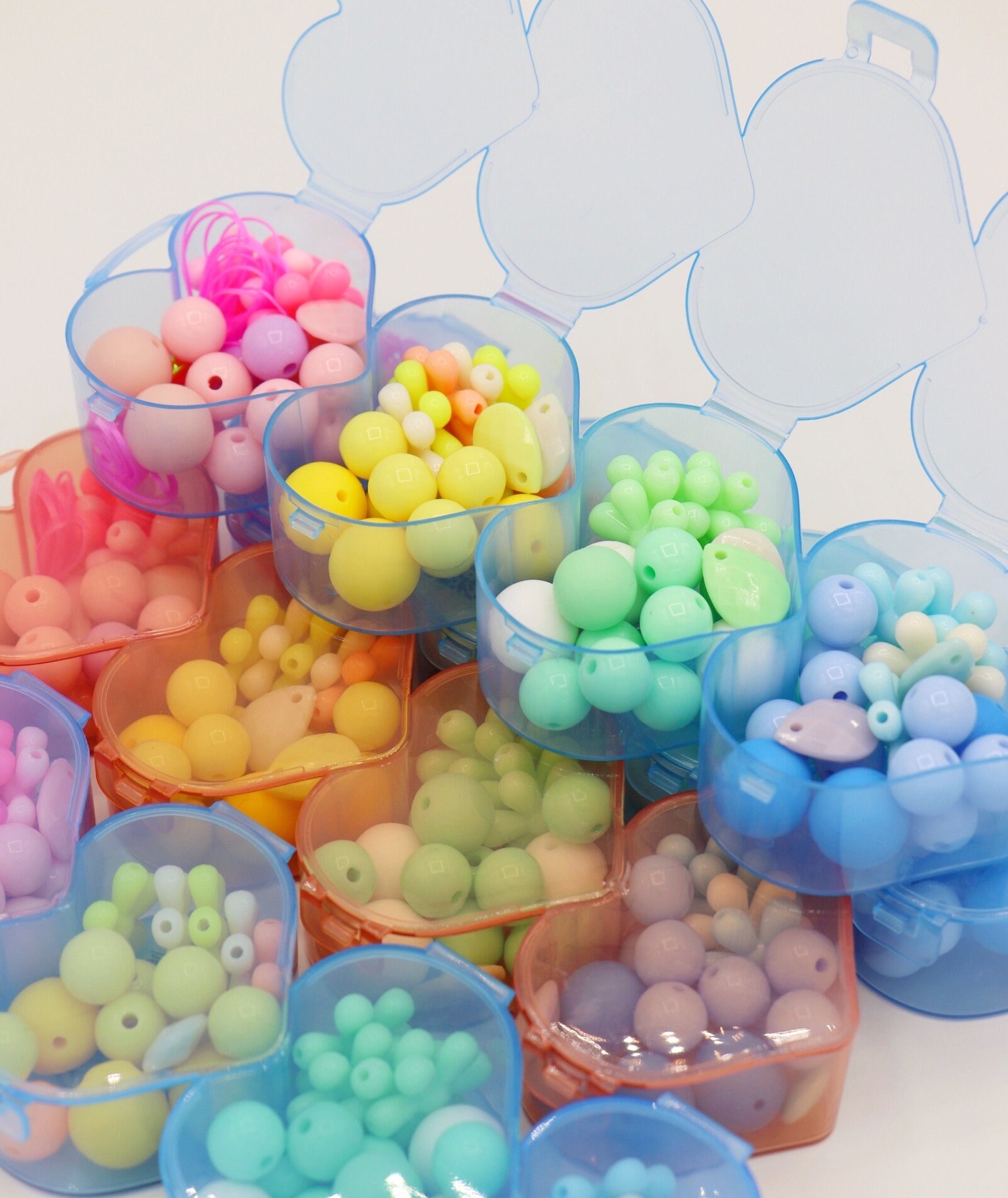 Rainbow Heart Bead Kit Gift Fine Motor Skills Activity Toddler Gift ...