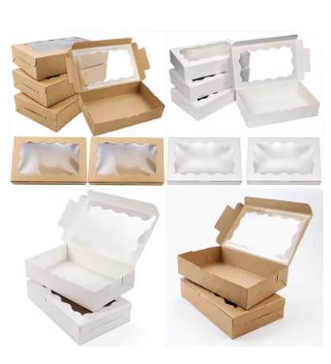 10/20pcs Cake Boxes With Window Bakery Boxes Pastry Boxes for Cake ...