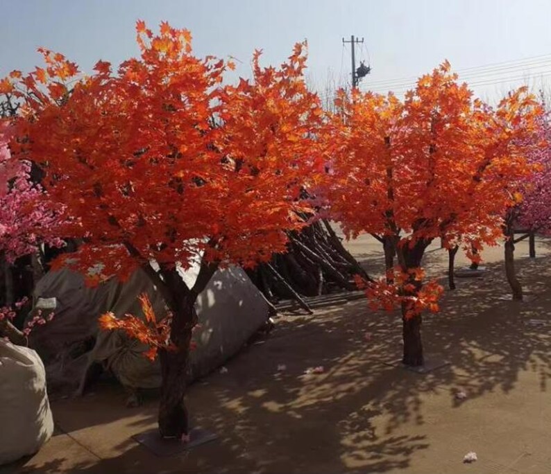 Artificial Large Maple Tree Fake Red Maple Tree Large Shopping Mall ...