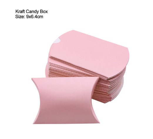 10/20/30pcs Pillow Candy Box Kraft Paper Christmas Gift Packaging Boxes ...