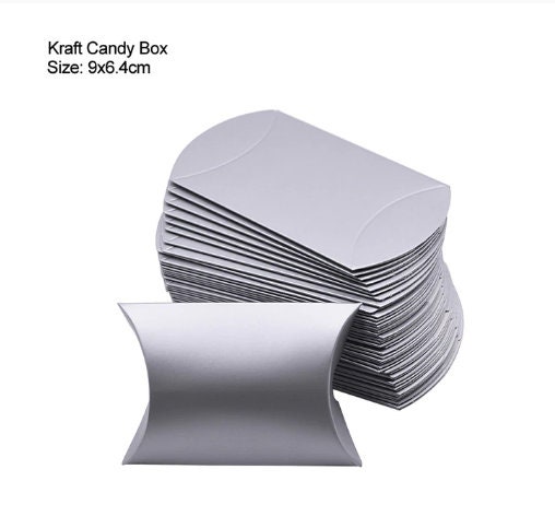 10/20/30pcs Pillow Candy Box Kraft Paper Christmas Gift Packaging Boxes ...