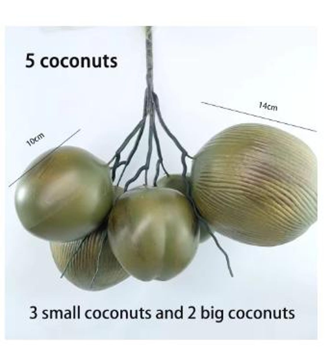 Artificial Coconut Palm Tree Fake Tropical Large Green Plant Palm Home ...