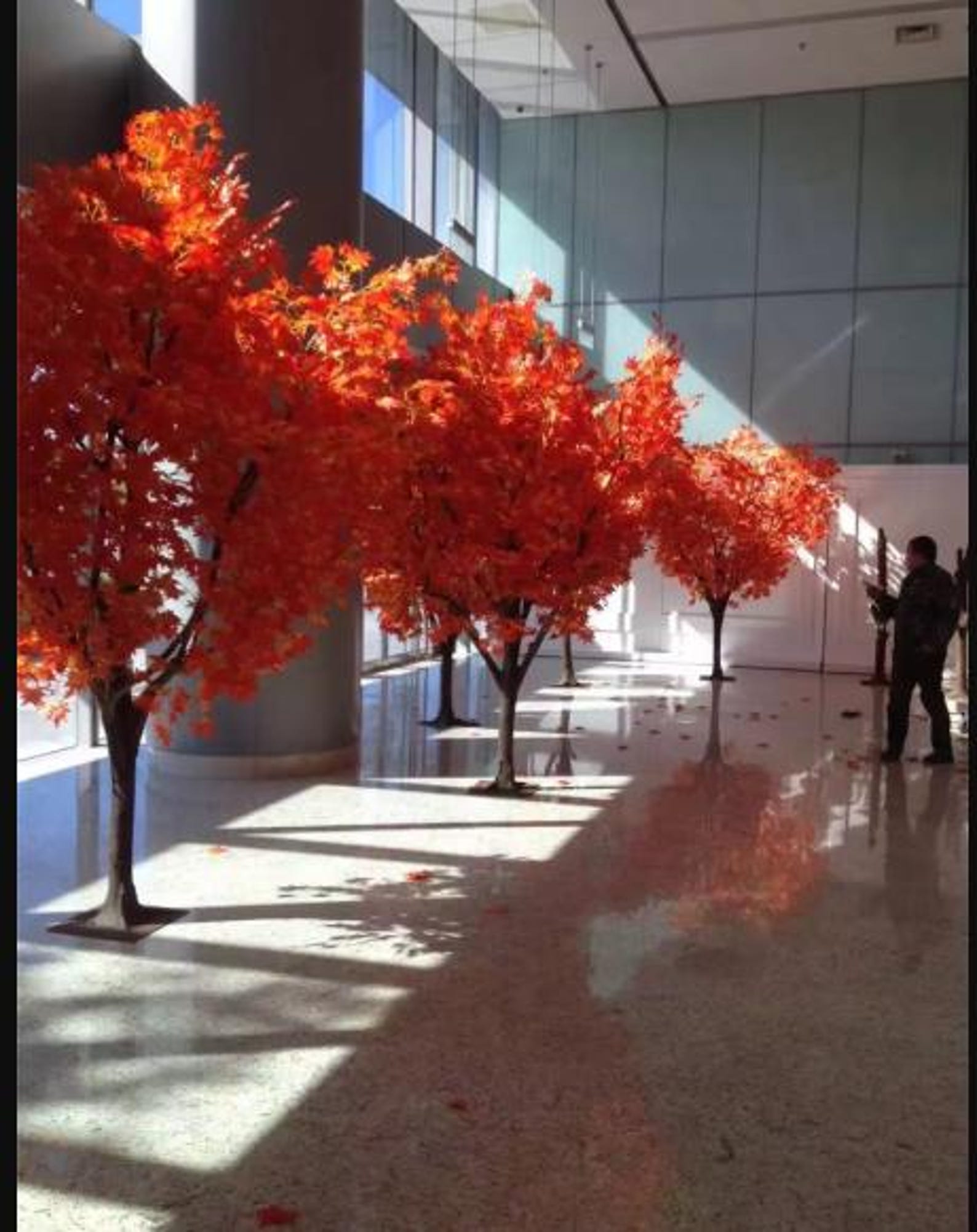 Artificial Large Maple Tree Fake Red Maple Tree Large Shopping Mall ...