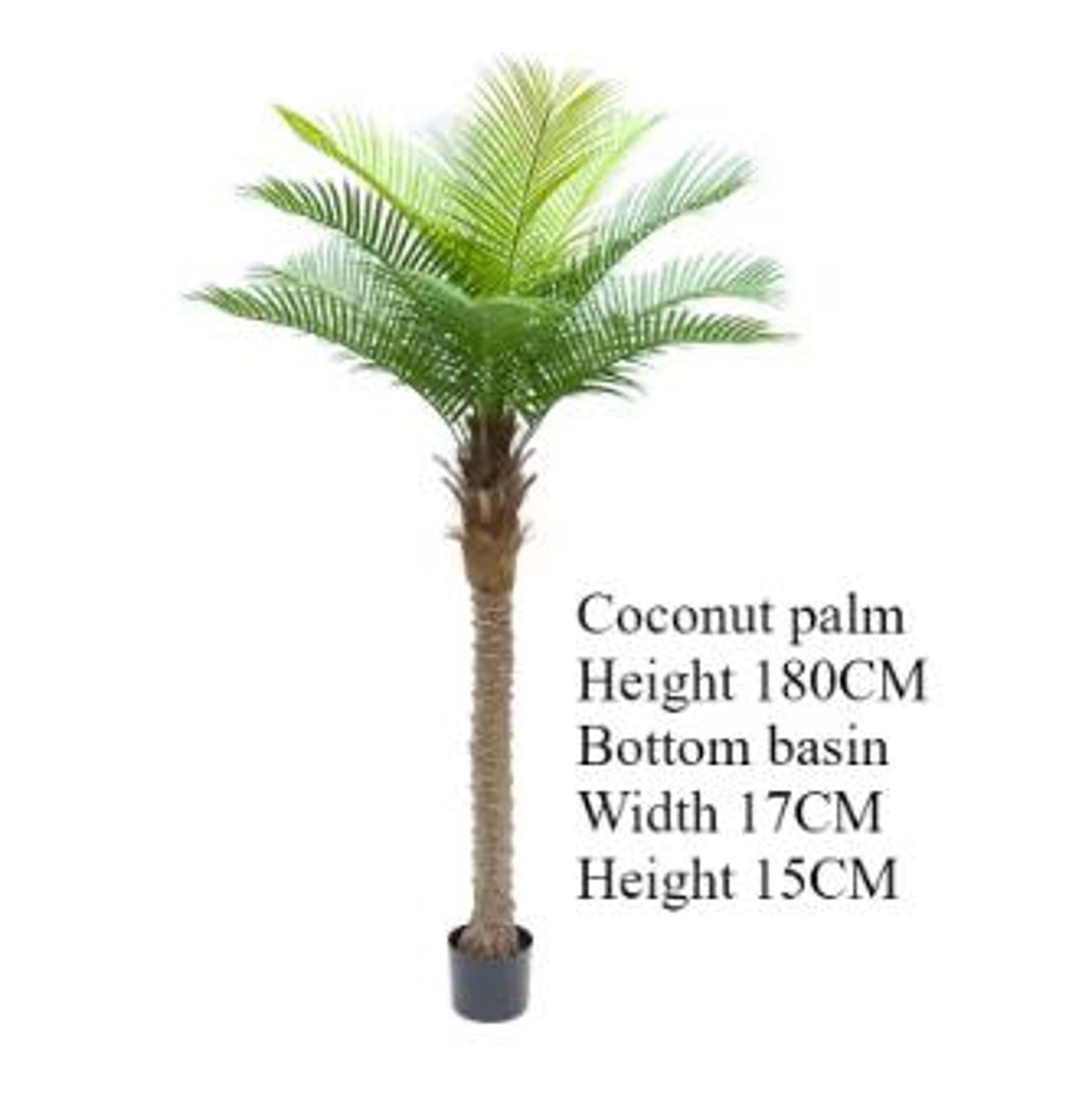 Artificial Coconut Palm Tree Fake Tropical Large Green Plant Palm Home ...