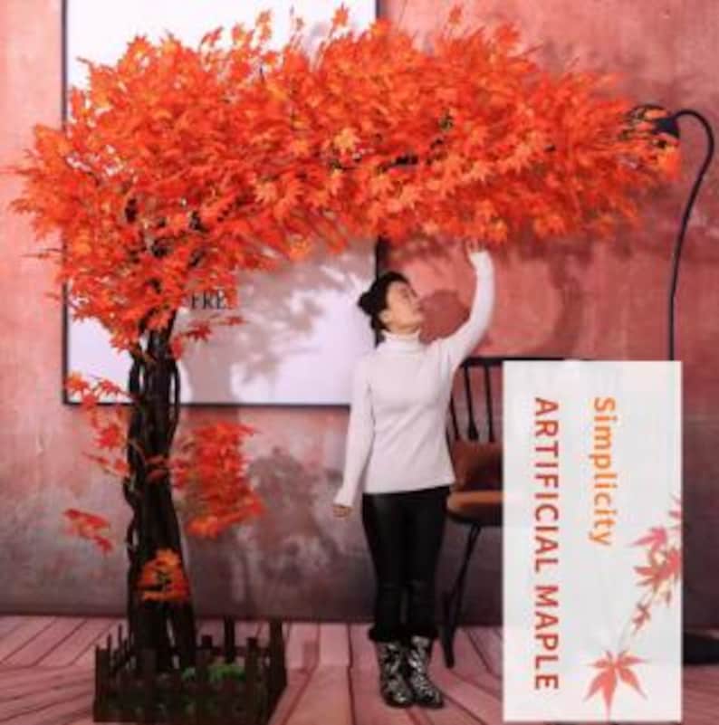 Artificial Large Maple Tree Fake Red Maple Tree Large Shopping Mall ...
