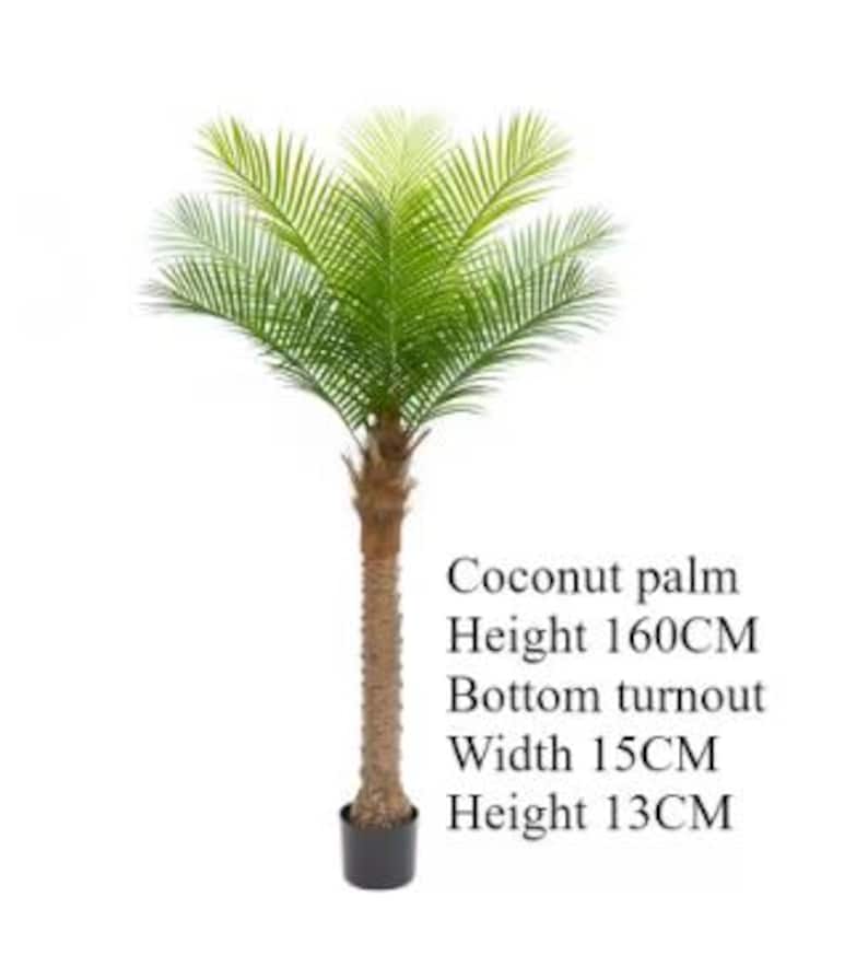 Artificial Coconut Palm Tree Fake Tropical Large Green Plant Palm Home ...