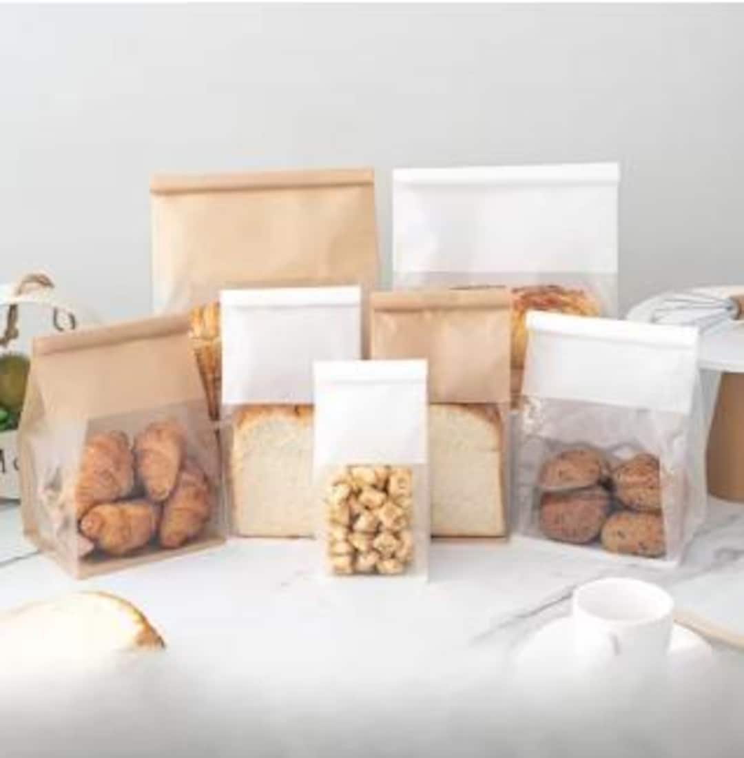 10-30pcs Packaging Bag Self Sealing Bread Bag Rolled Edge Baking ...