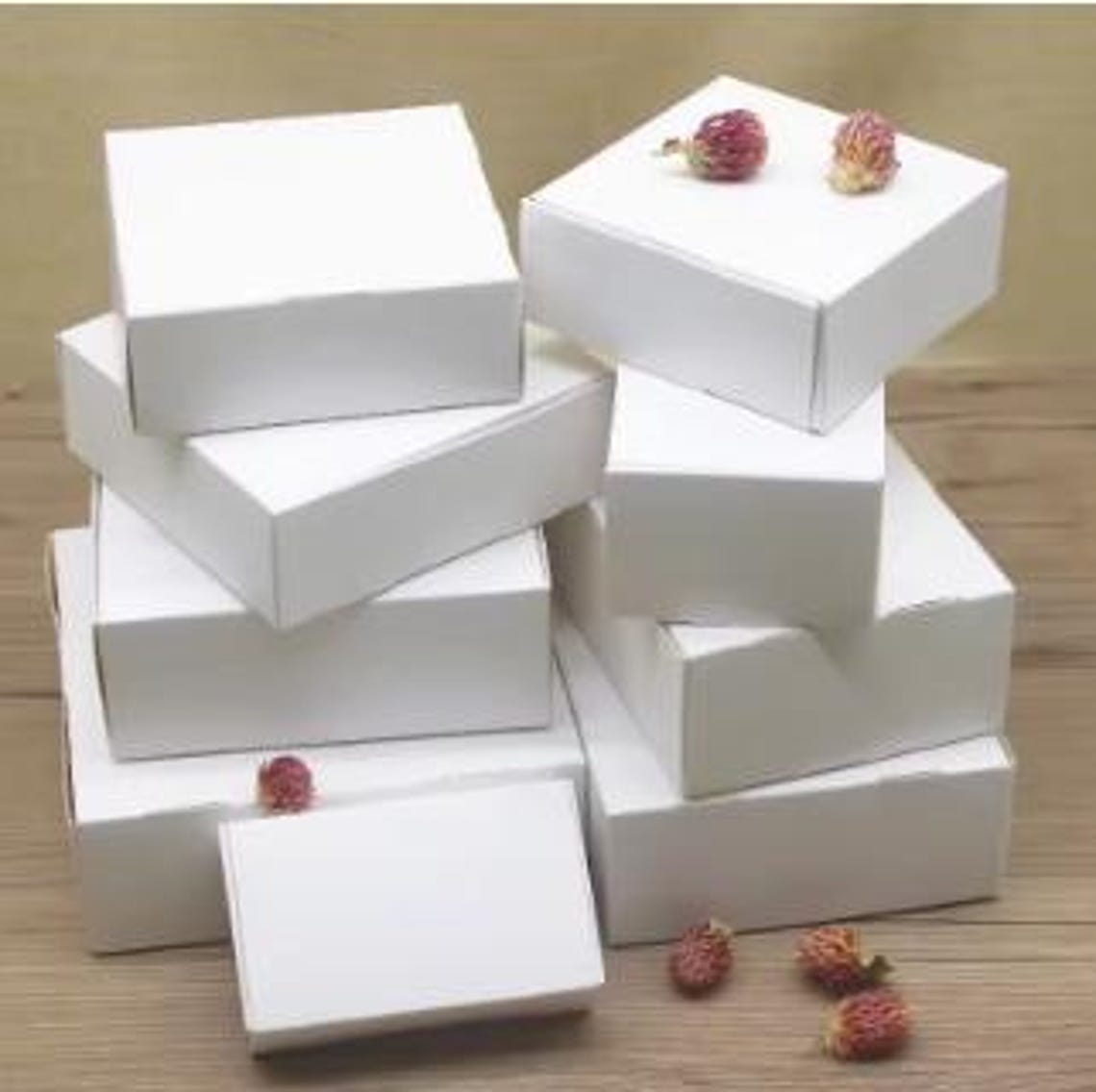 10pcs Paper Box Multi Size Kraft White Packaging Box Wedding Party ...