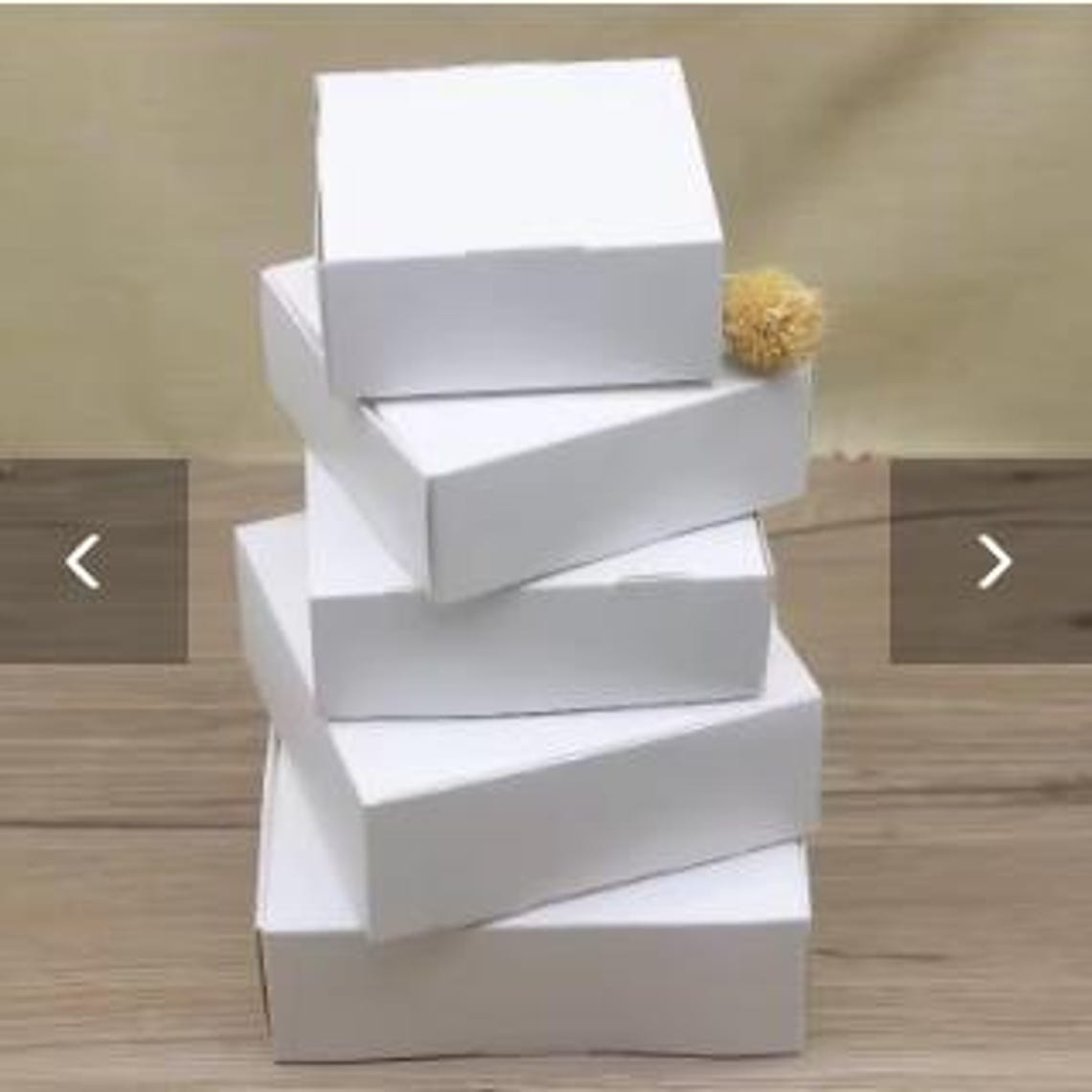 10pcs Paper Box Multi Size Kraft White Packaging Box Wedding Party ...