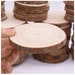 3-12cm Thick Natural Pine Round Unfinished Wood Slices Circles With ...