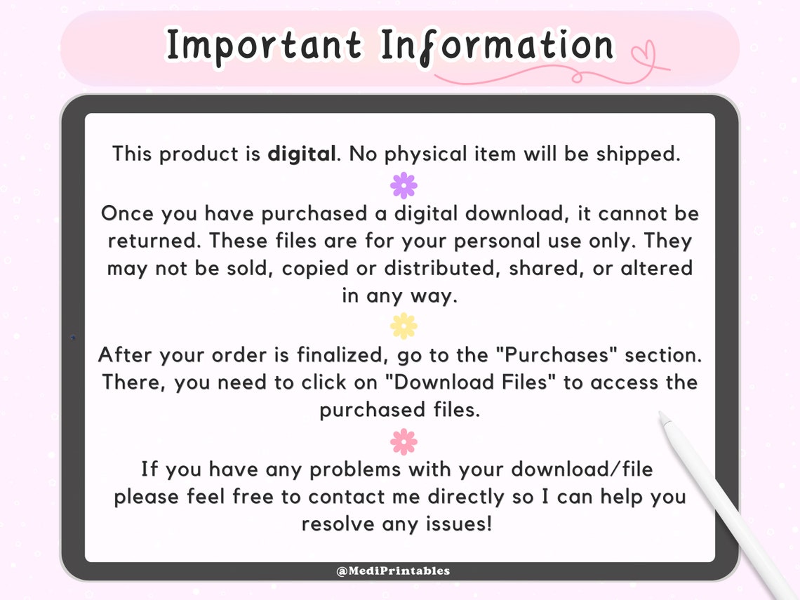 Cute Handwriting Font for Digital Planner and Student Note Taking Clean ...