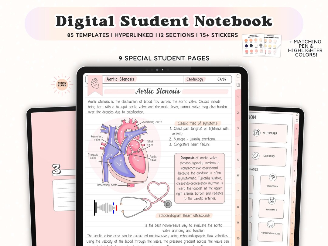 Cuaderno digital para estudiantes Cuaderno con hipervínculos para ...
