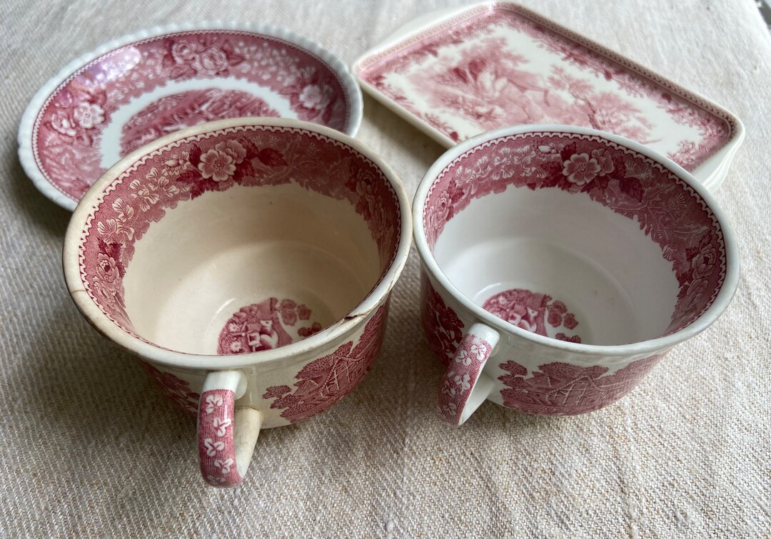 Rare Find! 4 Items of Antique England Made Earthenware Adams Ironstone ...