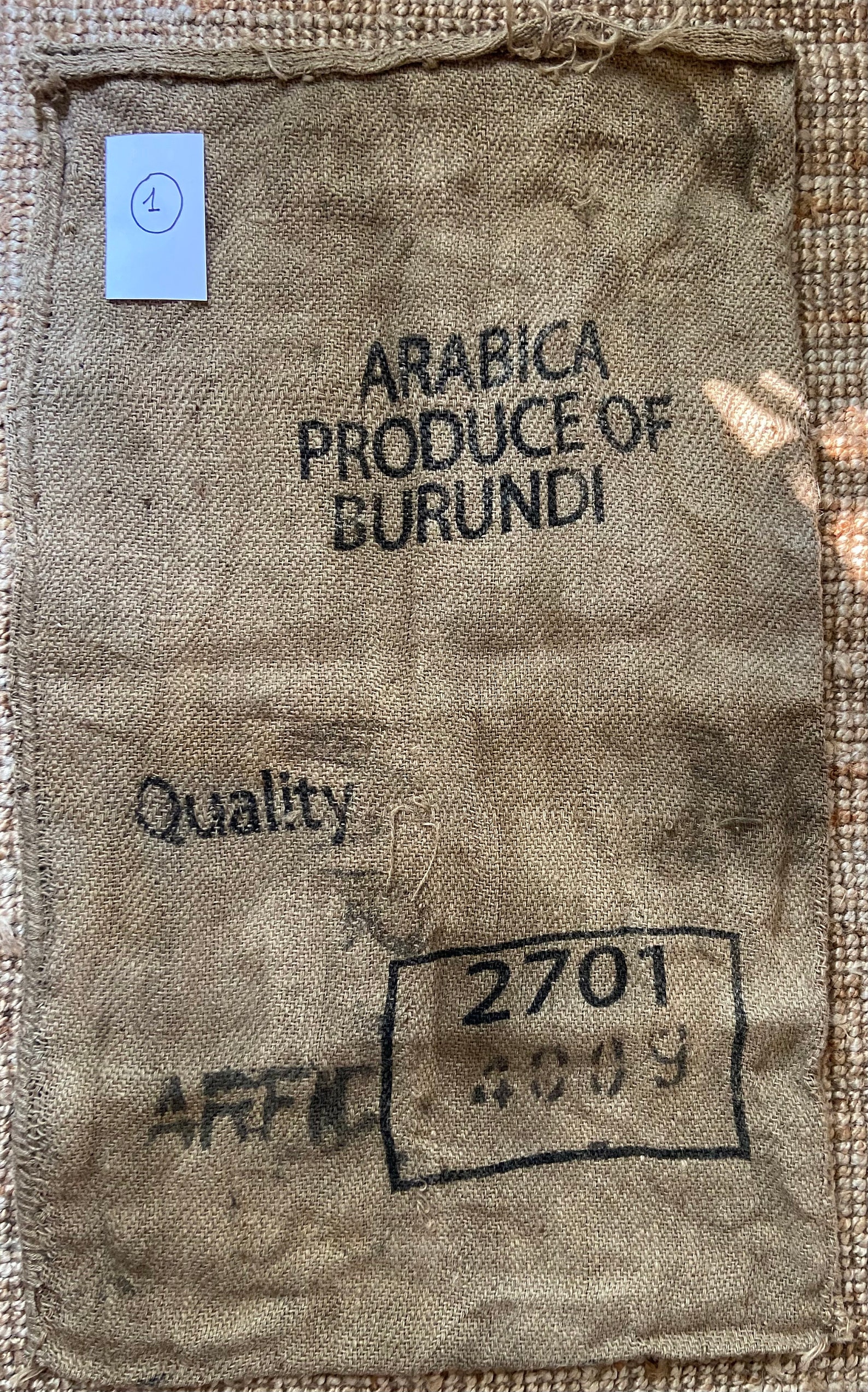 One Authentic Heavy Duty Vintage Burlap Natural Fibers Coffee Sack ...