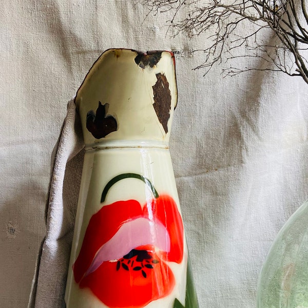Enamel Pitcher - Etsy