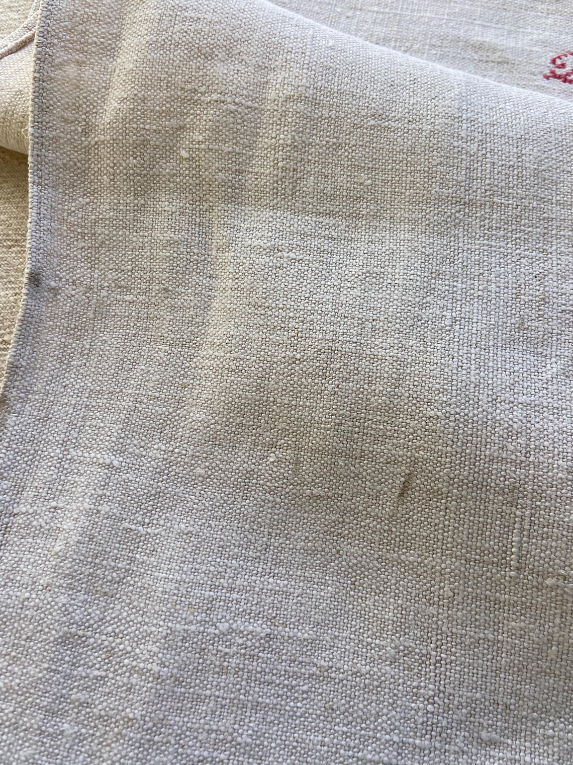 Rare Find! Large Antique Heavy Pure Hemp Kitchen Towel, Rhine Red Cross ...