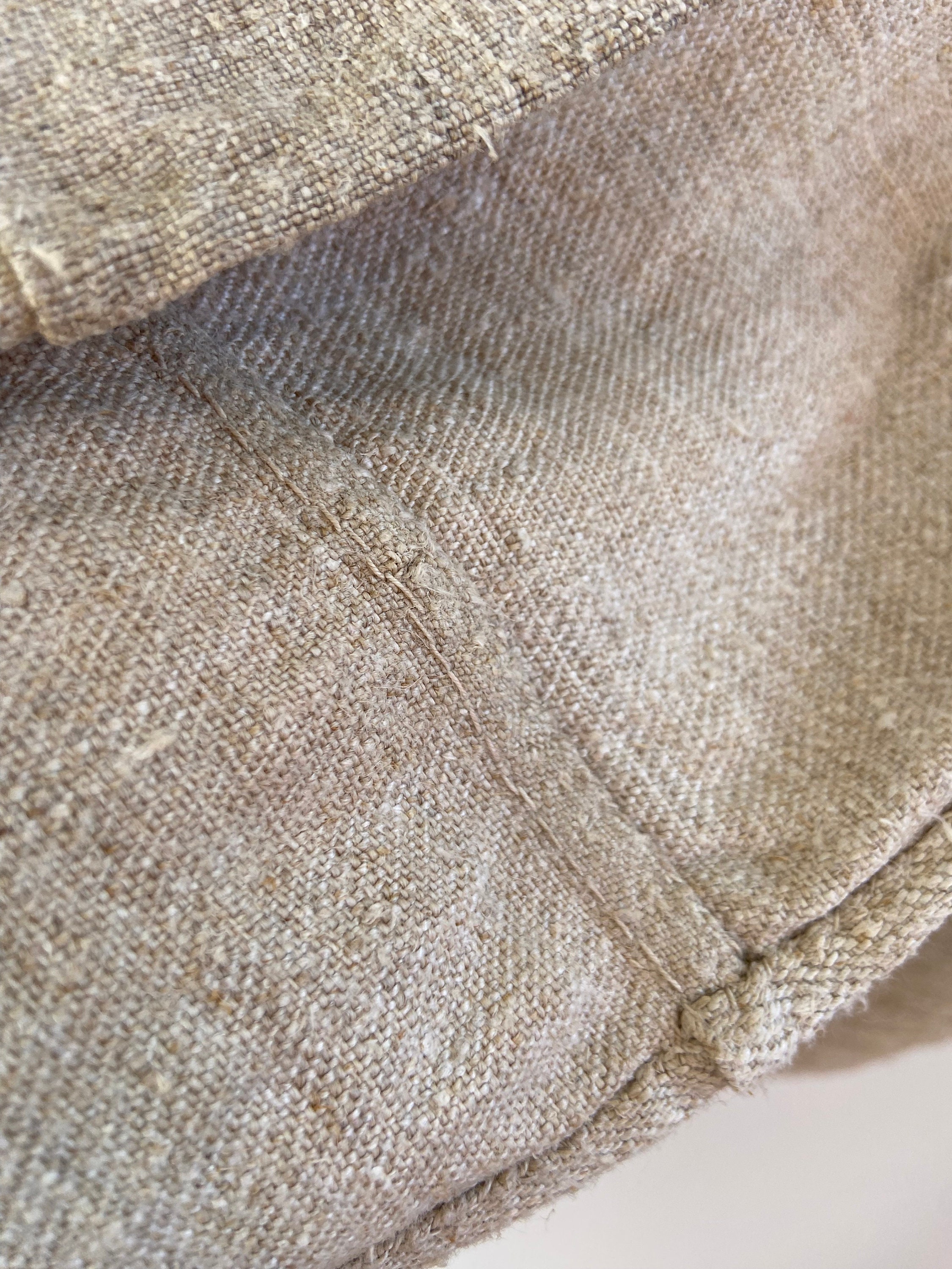 Very Rare Antique French Jura Hand Gathered Pure Hemp Fiber Eiderdown ...