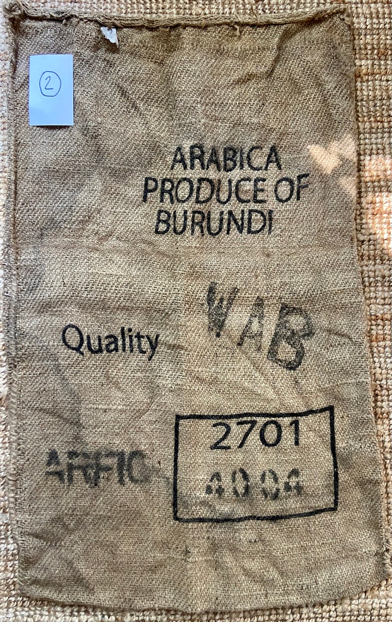 One Authentic Heavy Duty Vintage Burlap Natural Fibers Coffee Sack ...