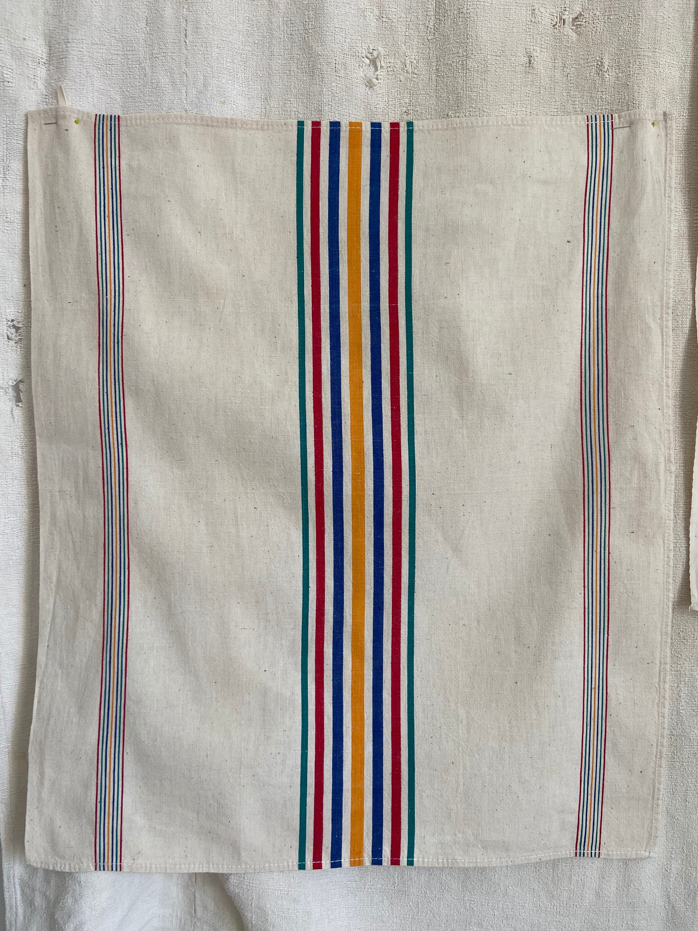 2 Sets Authentic Basques Kitchen Towels, French Vintage Metis Linen ...