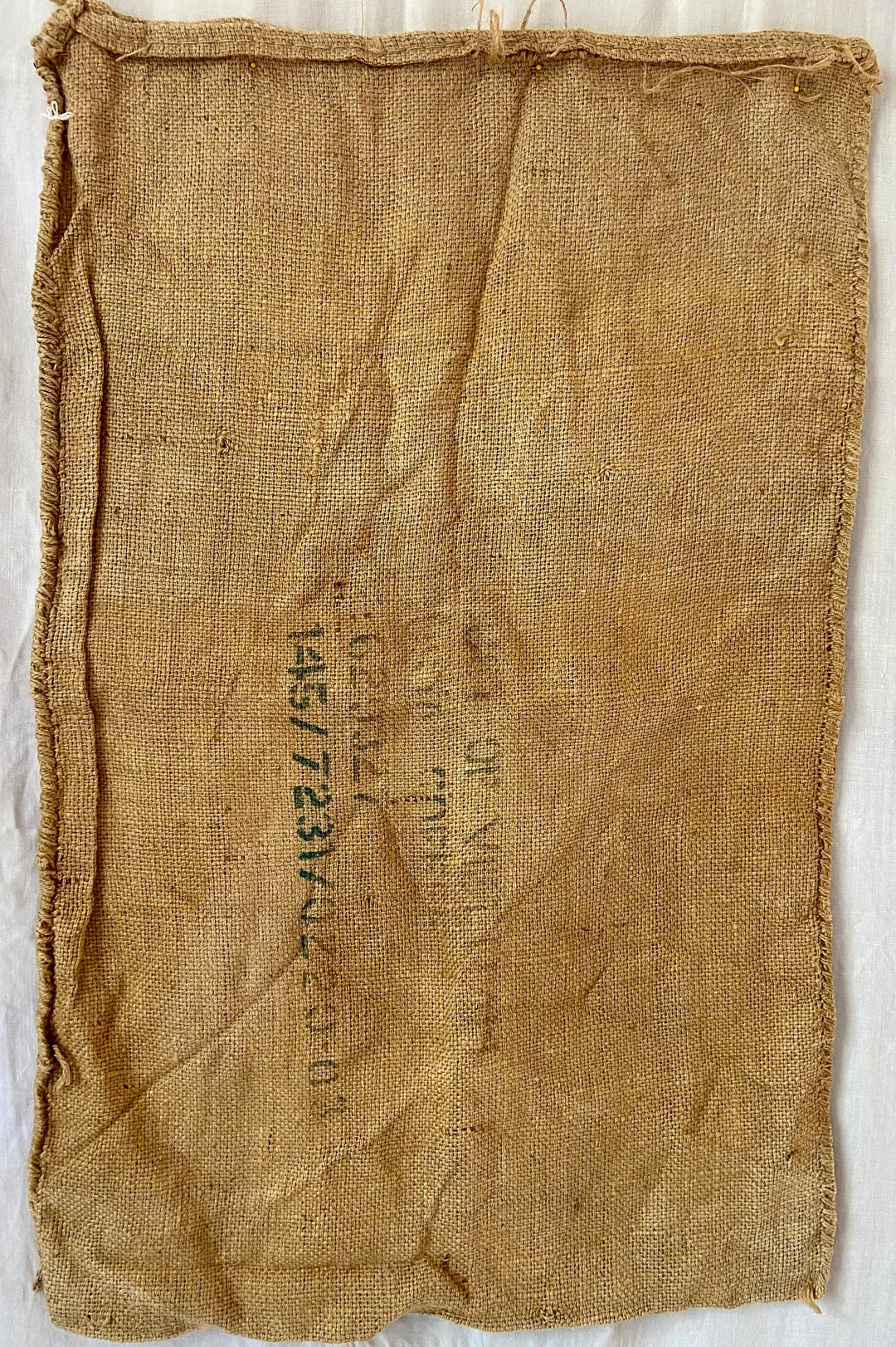 One Authentic Vietnam Print Heavy Duty Vintage Burlap Natural Fibers ...