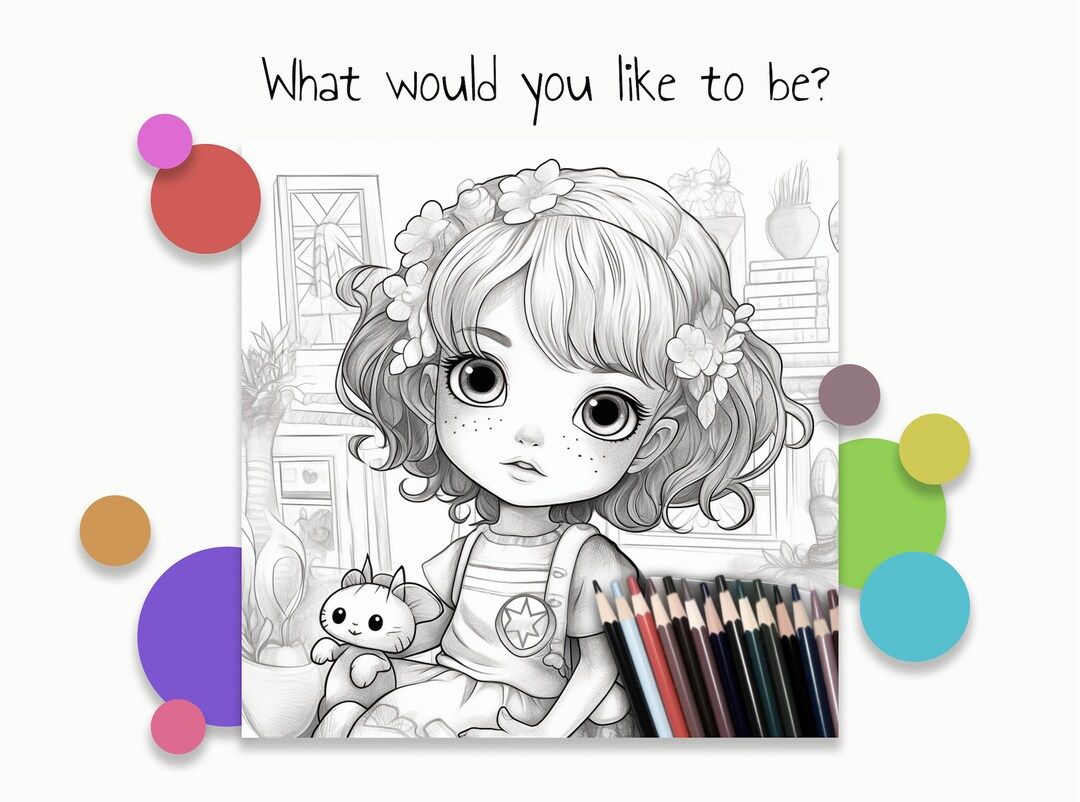 Coloring Book - What Would You Like to Be? - Kids Educational (11 Pages ...