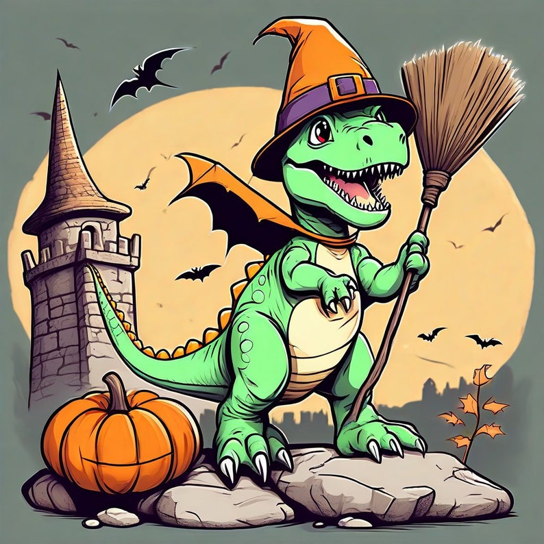 Printable Dinosaur Halloween Coloring Dinosaur Coloring - Etsy