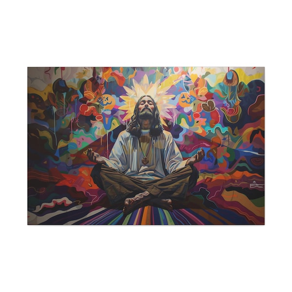 Psychedelic Jesus Wall Art - Etsy