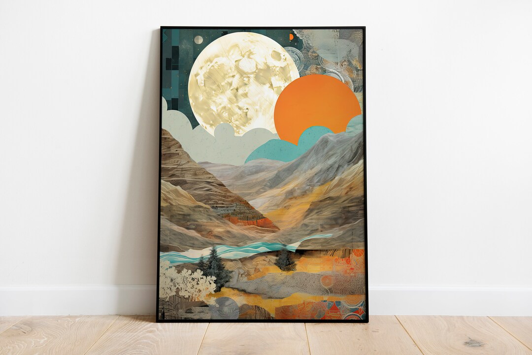 Selenelion Radiance Poster Sunlight and Moonlight Wall Art - Etsy