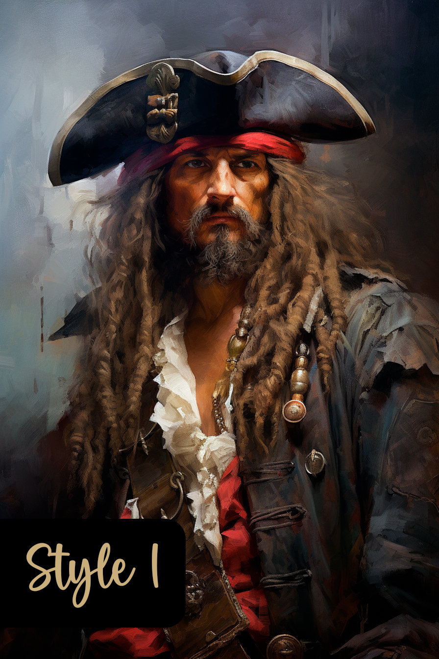 Custom Pirate Portrait, Turn Your Photo Into A Fantasy Portrait ...