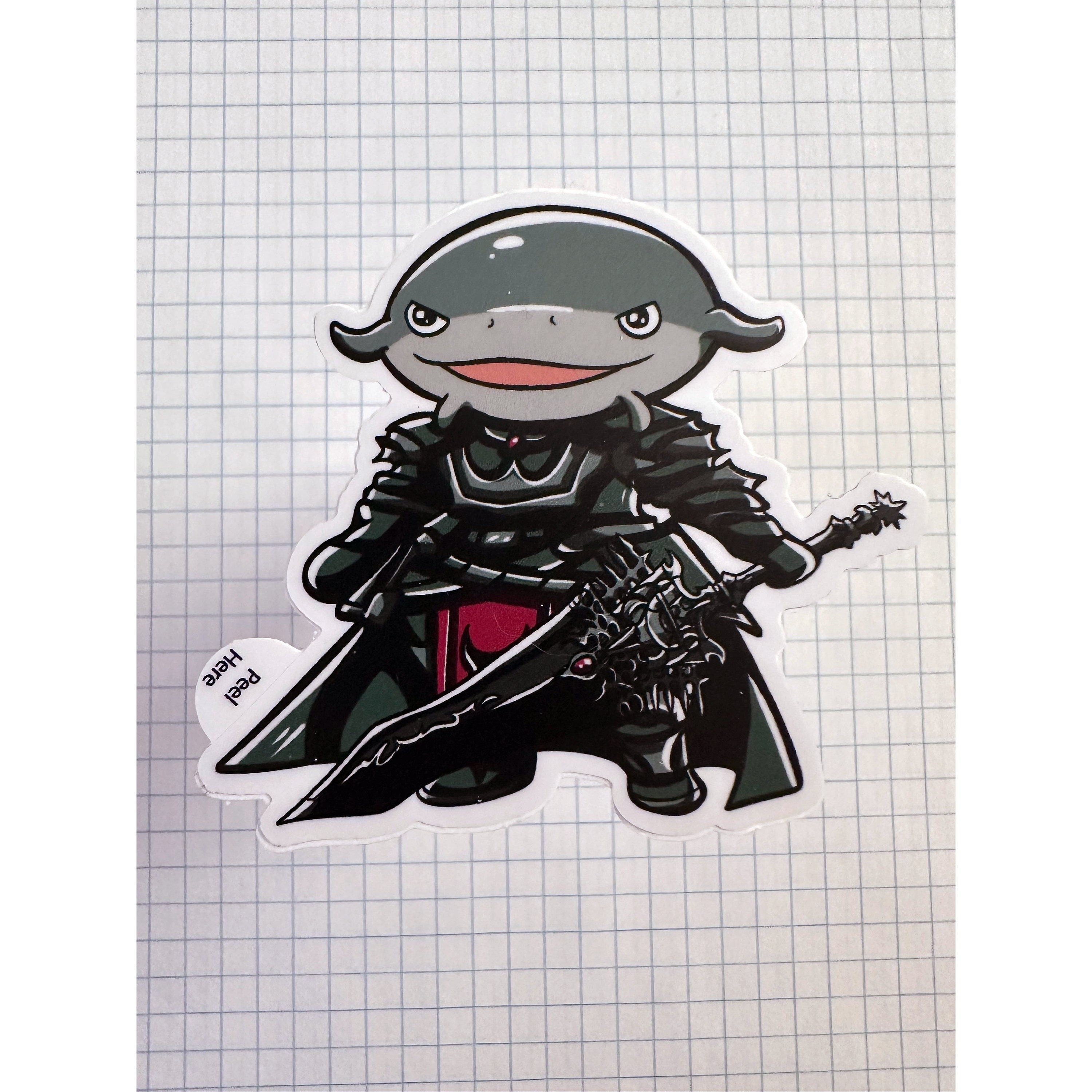 FFXIV Namazu Dark Knight Job Class Weatherproof/waterproof Vinyl ...